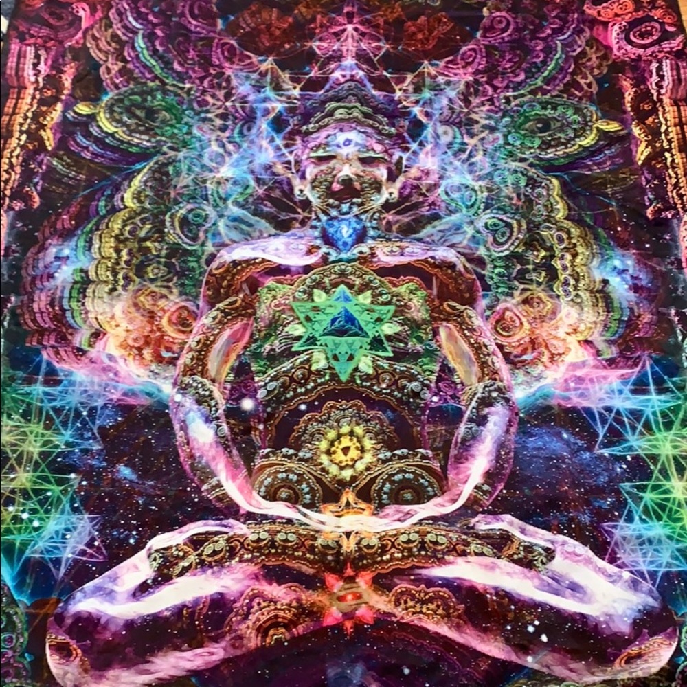 Beautiful Colorful Third Eye Tapestry - Gem